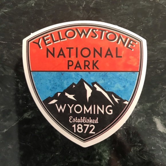 Accessories | 28 Yellowstone National Park Red Laptop Sticker | Poshmark